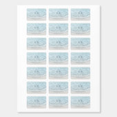 Tropical Ocean & Sandy Beach Monogram Wedding Matchboxes | Zazzle