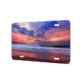Tropical Ocean Sunset License Plate | Zazzle