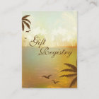 Tropical Sunset Wedding Reception Card | Zazzle.com
