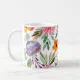 Tropical Orange Yellow Pink Lilac Floral Pattern Coffee Mug | Zazzle