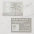 Tropical Palm Beach Rentals (chubby) Business Card | Zazzle