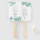 Tropical Palm Leaves Sea Turtle Wedding Hand Fan | Zazzle
