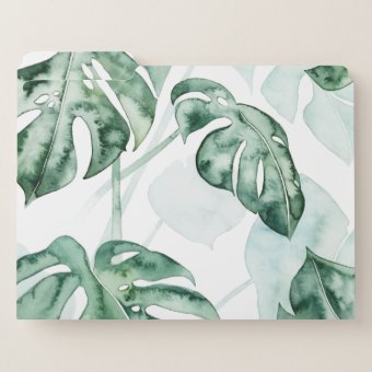 Tropical Palm Split Leaf File Folder | Zazzle