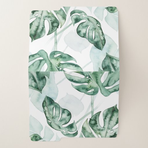 Tropical Palm Split Leaf File Folder | Zazzle