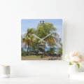 Tropical Palm Tree Clock | Zazzle