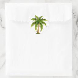 Tropical Palm Tree Envelope Seal | Zazzle