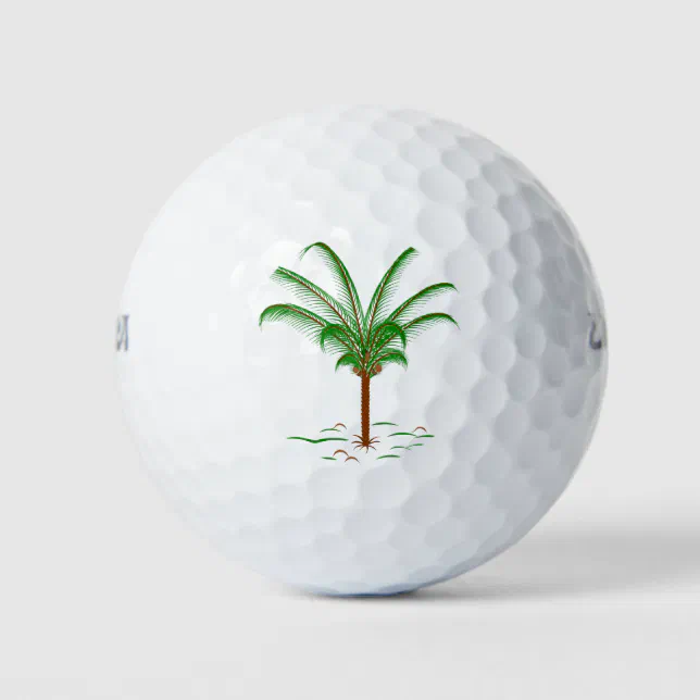 Tropical Palm Tree Golf Balls | Zazzle
