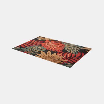 Tropical Palm Tree Leaf | Palm Frond Rug | Zazzle