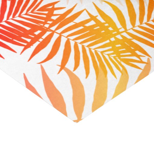 Tropical Palm Tree Leaf Summer Sunset Tissue Paper | Zazzle