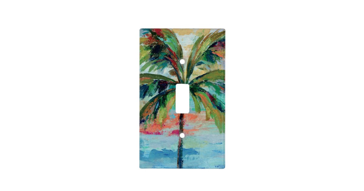 Tropical | Palm Tree Light Switch Cover | Zazzle