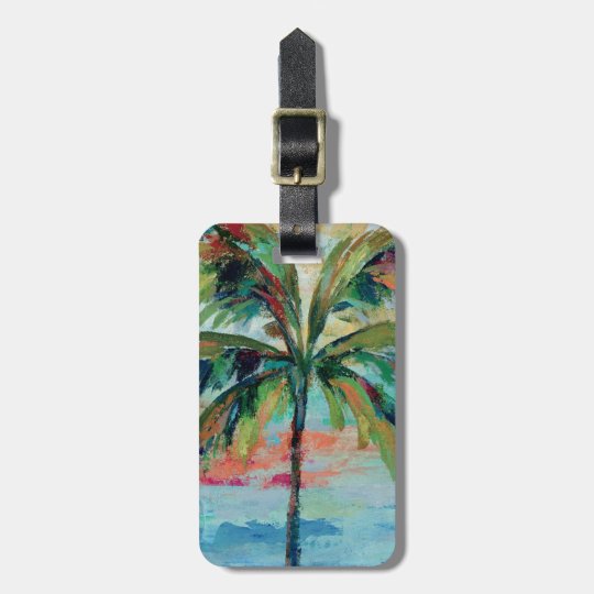 Tropical | Palm Tree Luggage Tag | Zazzle.com
