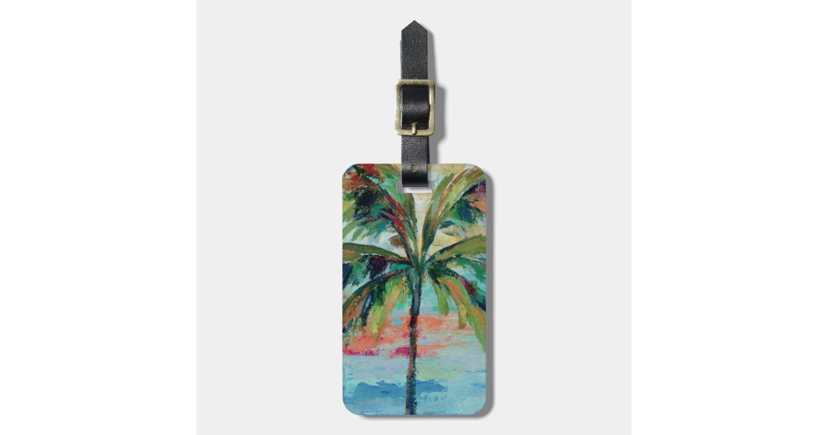 Tropical | Palm Tree Luggage Tag | Zazzle