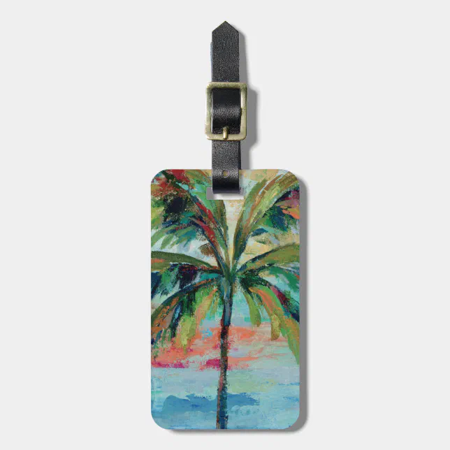 Tropical | Palm Tree Luggage Tag | Zazzle