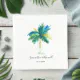 Tropical Palm Tree Personalized Wedding Napkins | Zazzle
