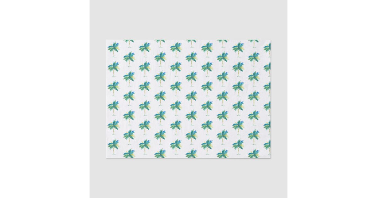 Tropical Palm Tree Tissue Paper | Zazzle