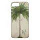 Tropical Palm Tree Vintage Elegant Monogram Case-Mate iPhone Case | Zazzle