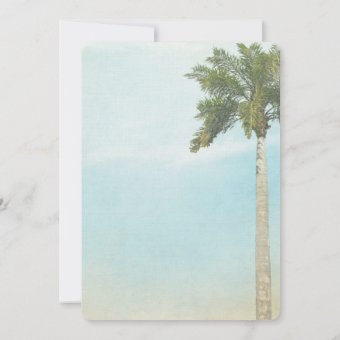 Tropical Palm Tree Wedding Invitation | Zazzle