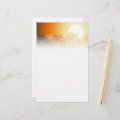 Tropical palm trees at sunset stationery | Zazzle