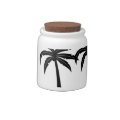 Tropical Palm Trees Candy Jar | Zazzle