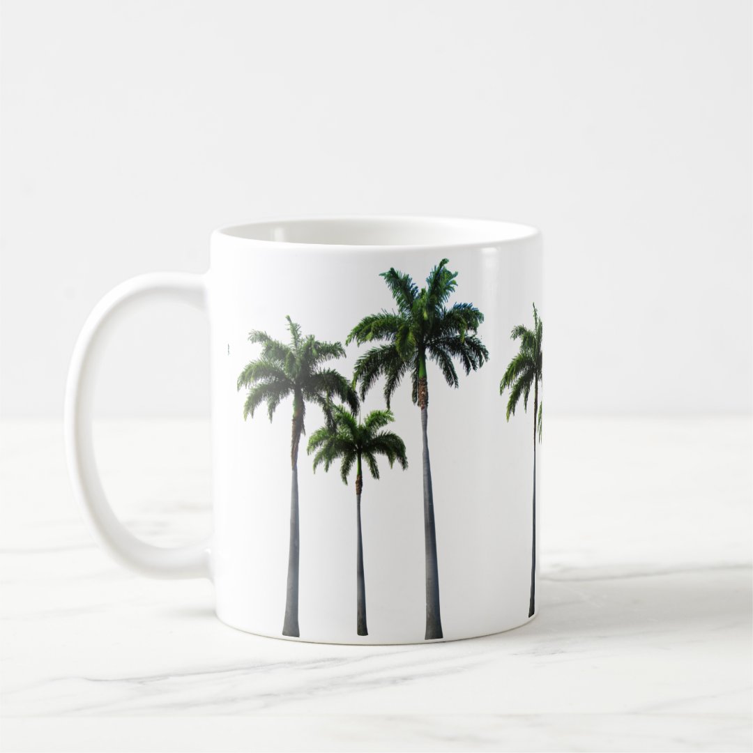 Tropical - Palm Trees - Classic White Mug | Zazzle