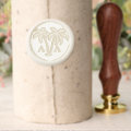 Tropical Palm Trees Monogram Wax Seal Stamp | Zazzle