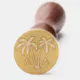 Tropical Palm Trees Monogram Wax Seal Stamp | Zazzle