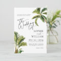 Tropical Palm Trees Wedding Invitation | Zazzle