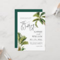 Tropical Palm Trees Wedding Invitation | Zazzle