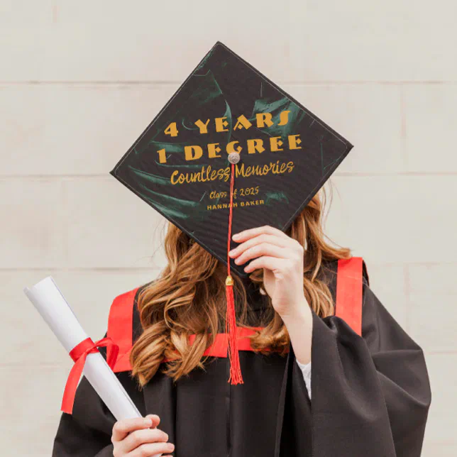 Tropical Palms | Personalized Graduation Graduation Cap Topper | Zazzle