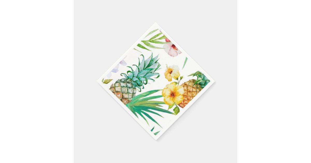 Tropical Paper Napkins | Zazzle