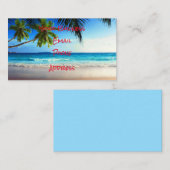Tropical Paradise Beach Business Card | Zazzle