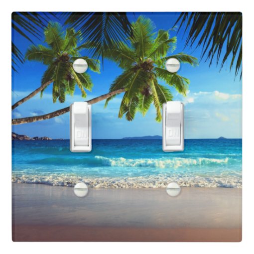Tropical Paradise Beach Light Switch Cover | Zazzle