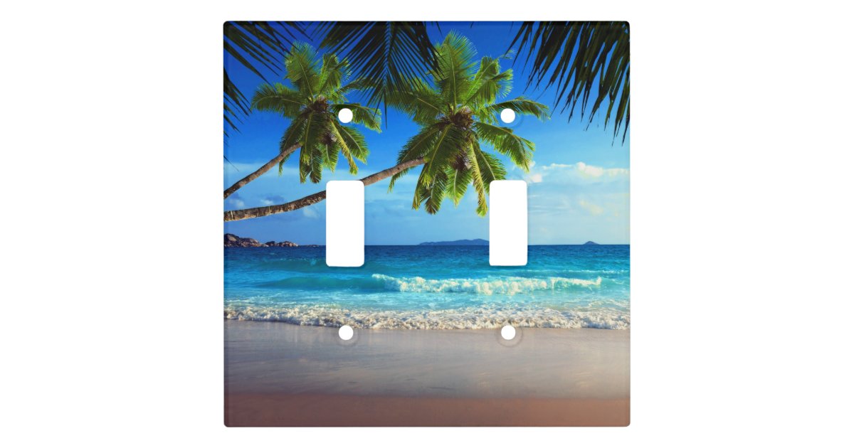 Tropical Paradise Beach Light Switch Cover | Zazzle