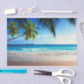 Tropical Paradise Beach Tissue Paper | Zazzle