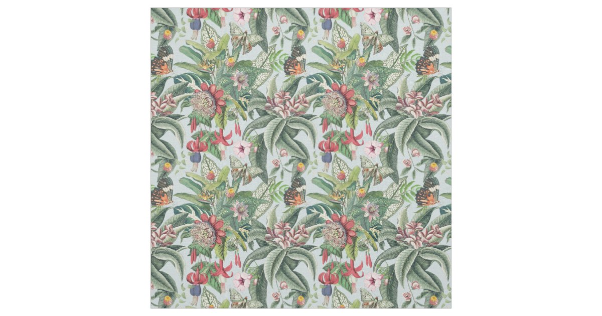 Tropical Paradise Fabric | Zazzle