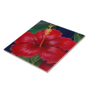 Tropical Paradise Hawaiian Hibiscus Tiles & Trivet | Zazzle