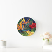 Tropical Paradise Hawaiian Wall Clocks | Zazzle