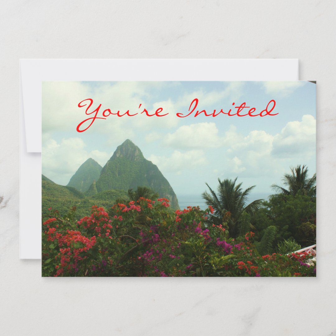 Tropical Paradise Invitation | Zazzle