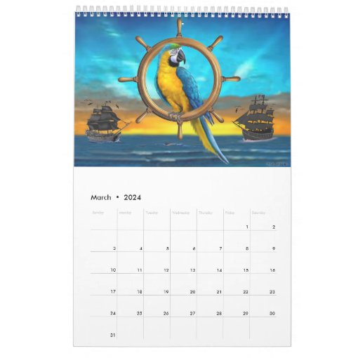TROPICAL PARADISE ISLANDS CALENDAR | Zazzle