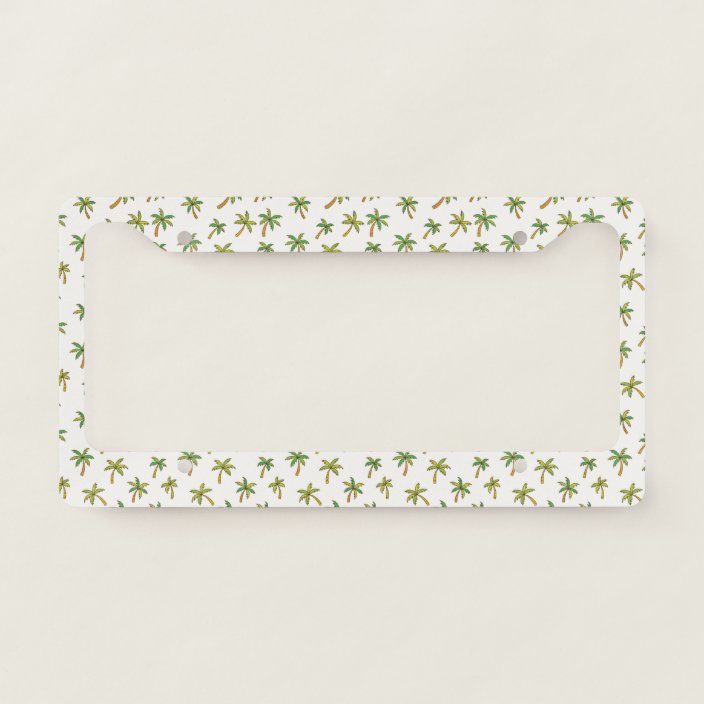 Tropical Paradise. Palm Trees. License Plate Frame | Zazzle.com