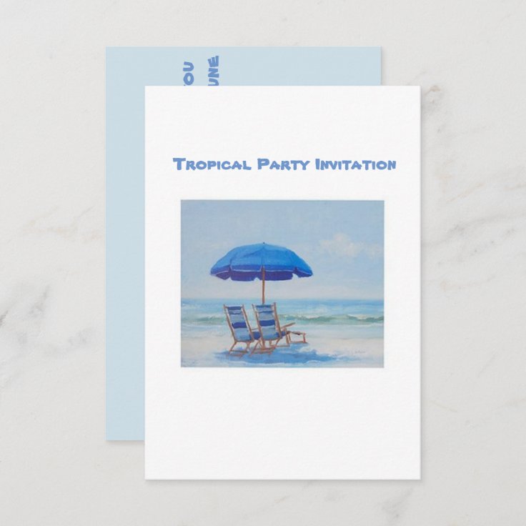 Tropical Party Invitation | Zazzle