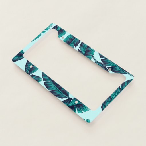 Tropical Pattern License Plate Frame | Zazzle