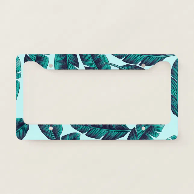 Tropical Pattern License Plate Frame | Zazzle