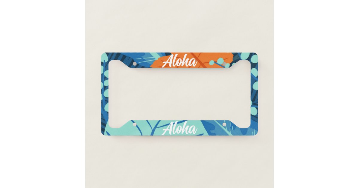 Tropical Patterns Plant Art Plant Life Art Leaves License Plate Frame ...