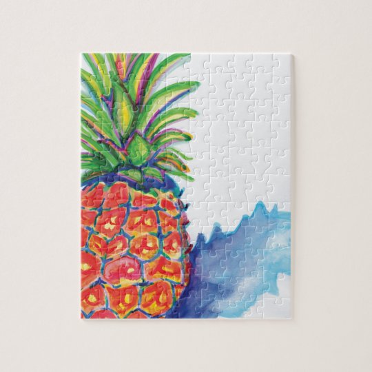 Tropical Pineapple Jigsaw Puzzle | Zazzle.com