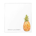 Tropical Pineapple Personalized Notepad | Zazzle