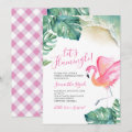 Tropical Pink Flamingo 16th Birthday Party Invitation | Zazzle