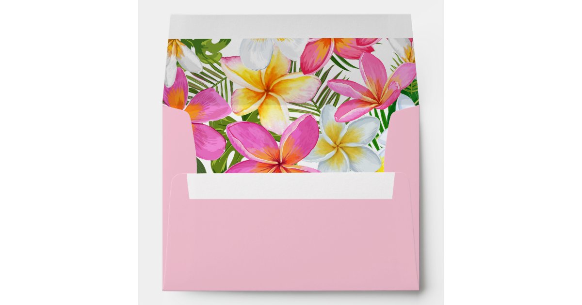Tropical Plumeria Temple Tree Envelope | Zazzle