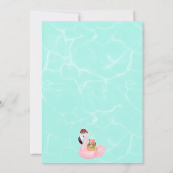 Tropical pool party floater Christmas in July Invitation | Zazzle