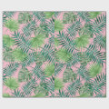 Tropical Print - Palm Trees Pink Wrapping Paper | Zazzle